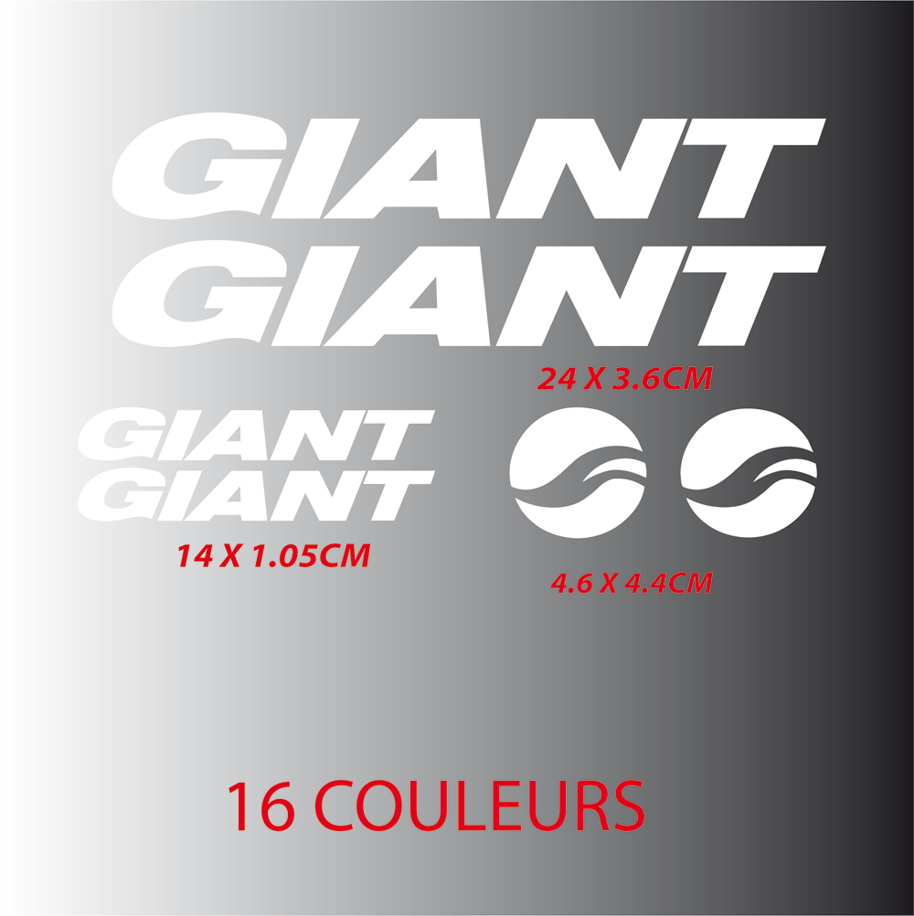 Mini kit stickers Giant – Stickers Perso