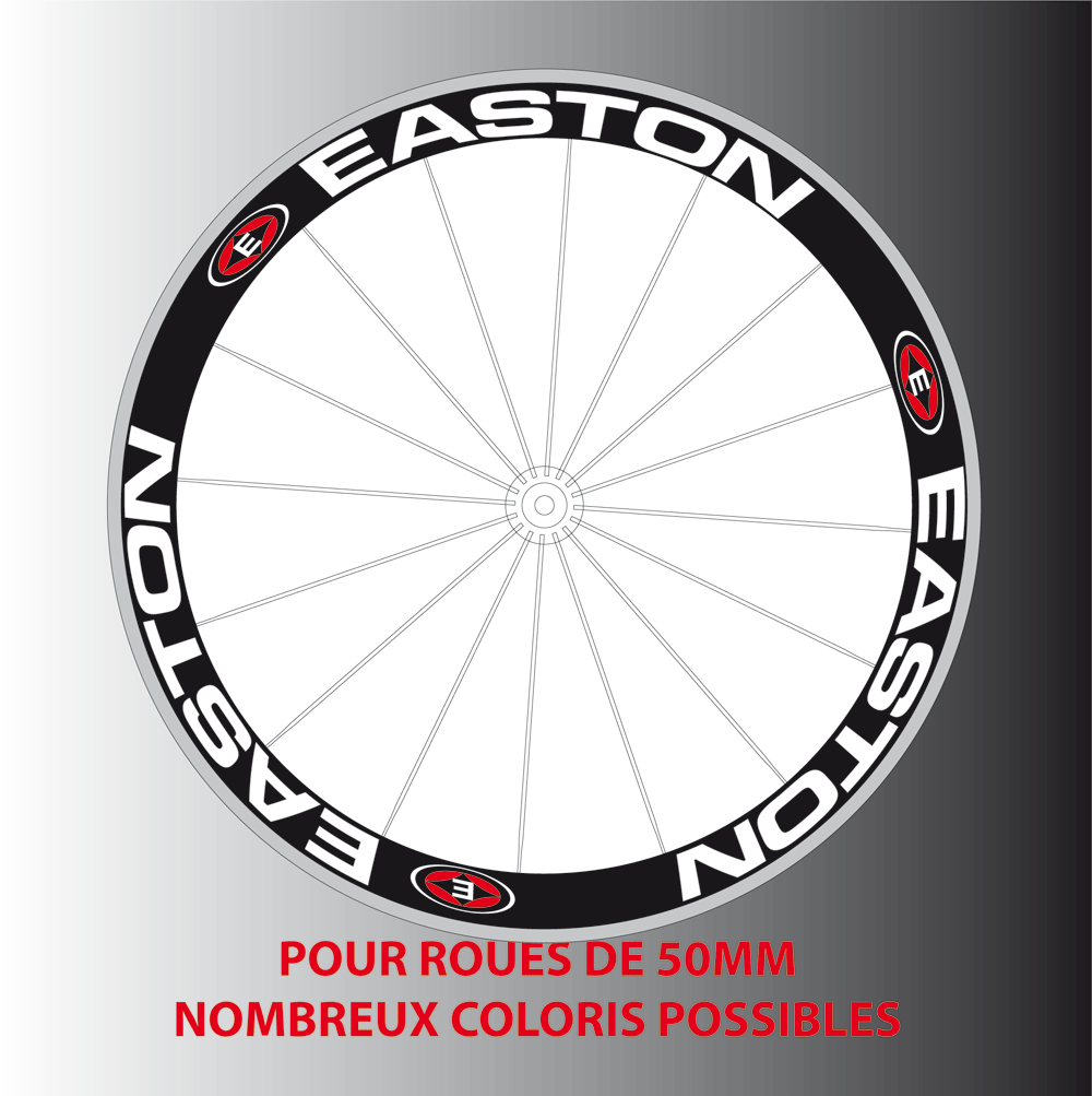 Stickers Autocollants pour 2 roues Easton 50mm – Stickers Perso